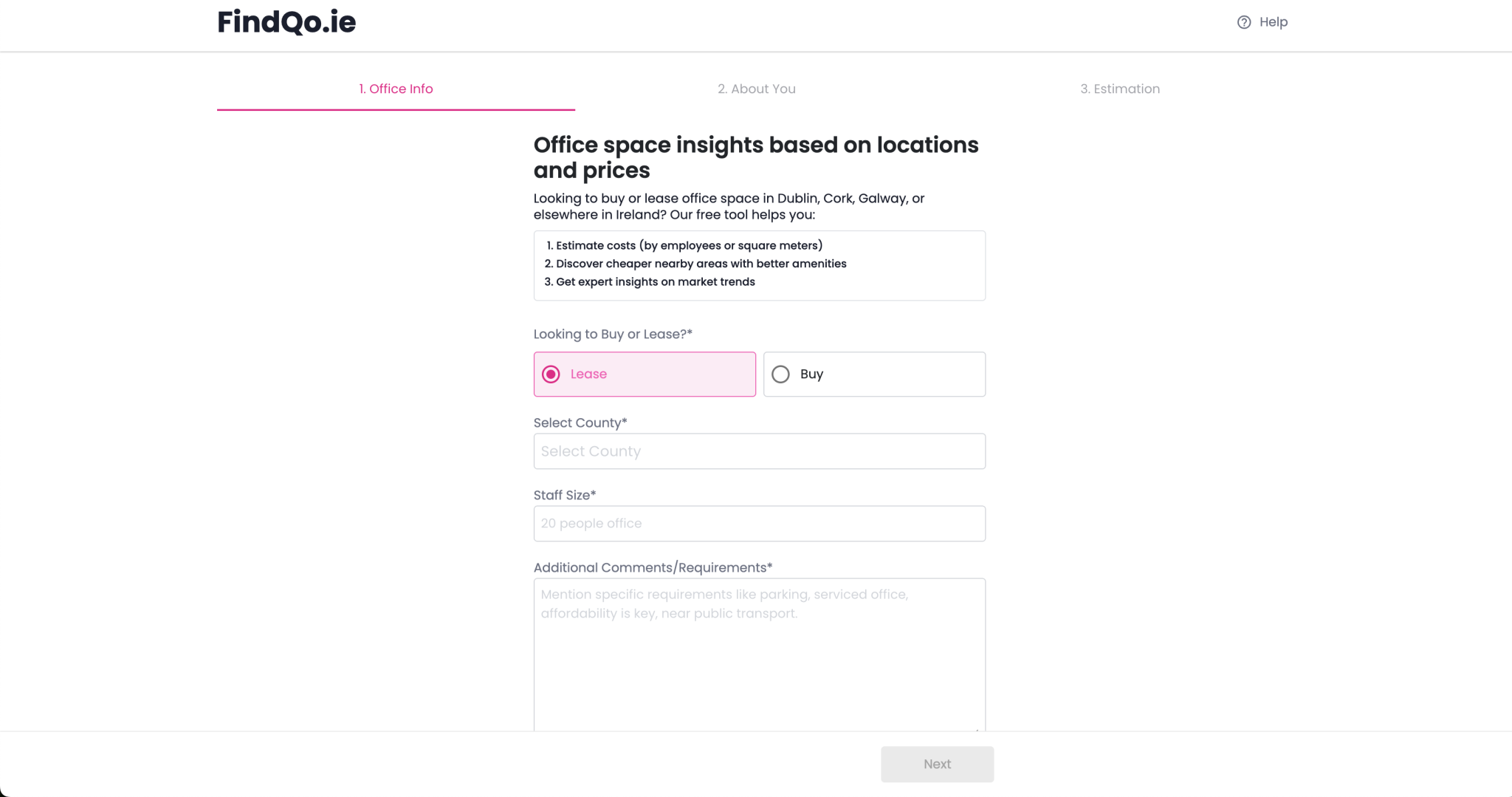 Free Office Space Calculator Ireland – Estimate Cost by Employee or sqm ...